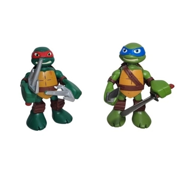 Toys | Teenage Mutant Ninja Turtles Talking Leonardo Raphael 6 Action ...